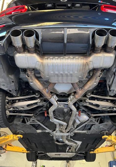 MODE Design Performance 3.5" Big Single Mid Pipe V2 for BMW M3 F80 M4 ...